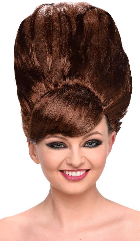 Womens Brunette Womens Large Beehive Wig | Beehive 1960s Wig