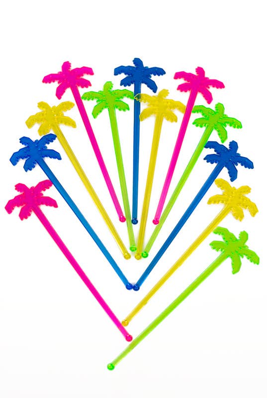 Palm Tree Swizzle Sticks | Hawaiian Themed Party Ware