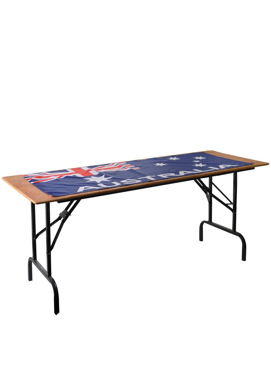 Australia Day Party Table Runner | Blue Aussie Flag Table Cloth
