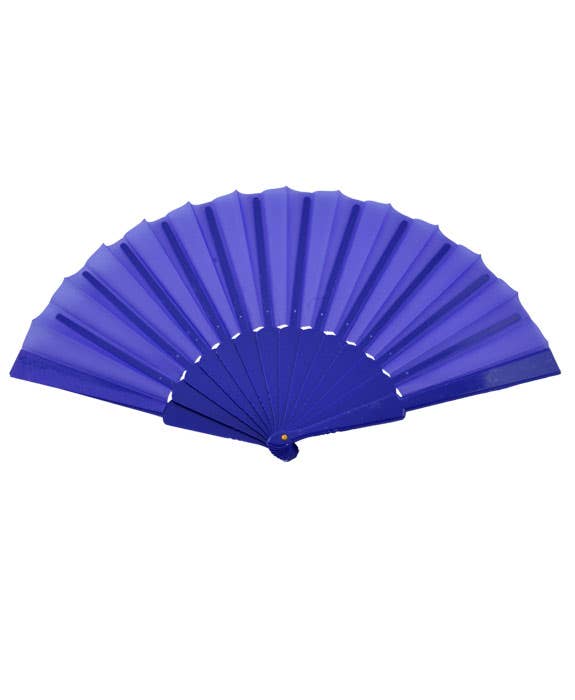 Geisha Blue Hand Held Fan Costume Accessory
