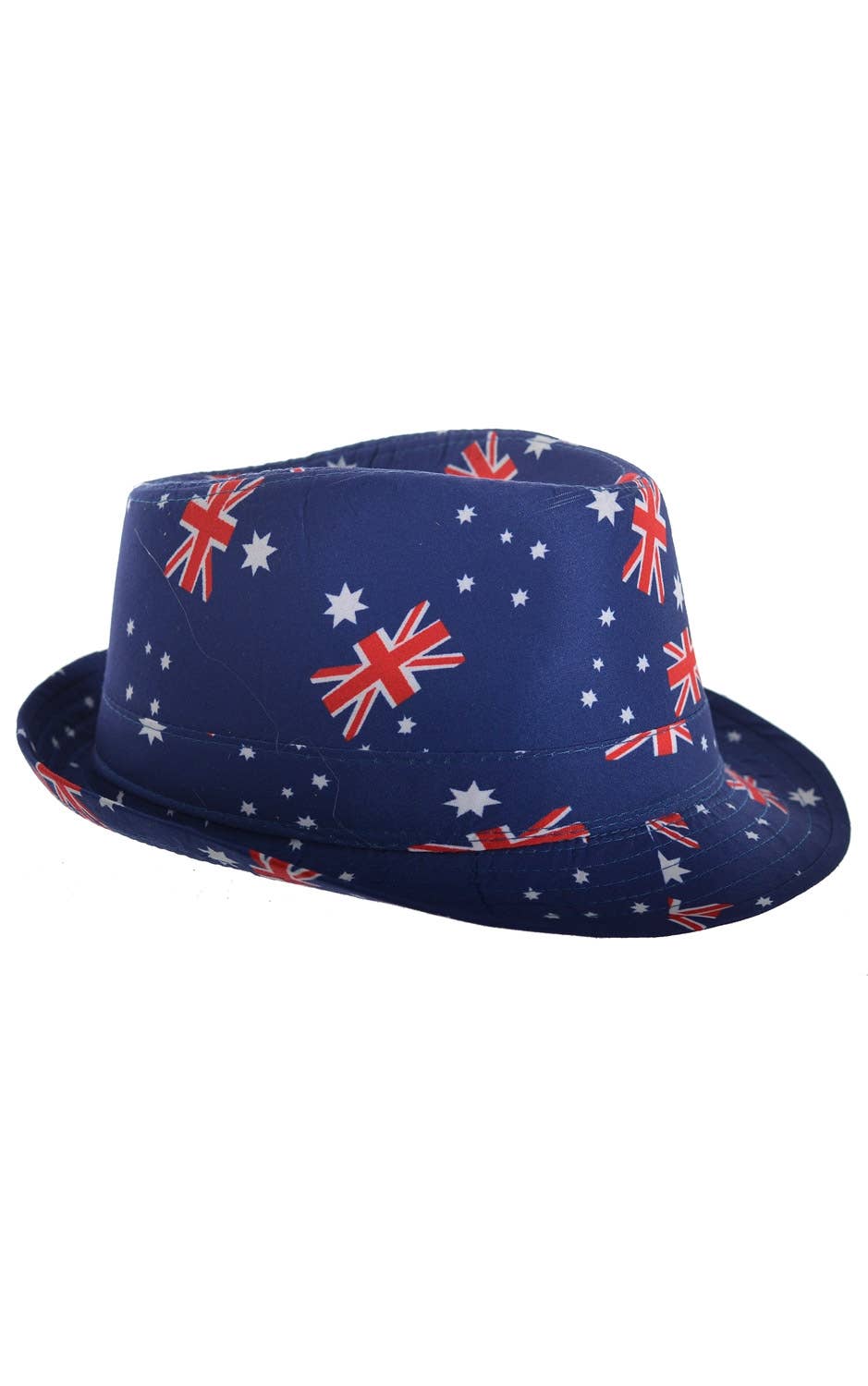 Australia Day Blue Fedora Hat | Australian Flag Adults Costume Hat