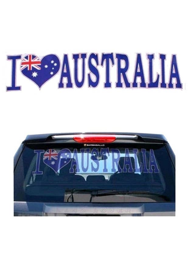 Giant Australia Day Window Sticker | I Love Australia Car Sticker
