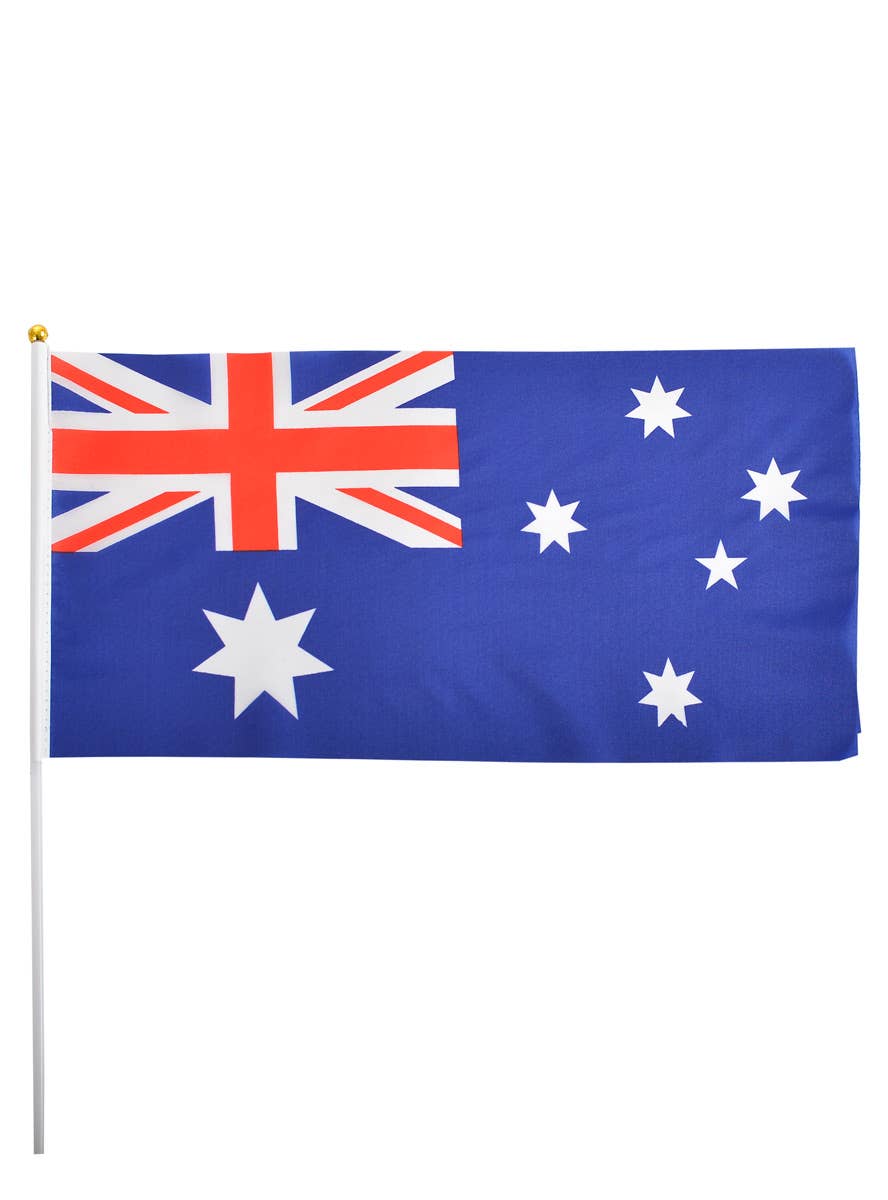 4 Pack Aussie Flags on Pole | Aussie Flag Australia Day Merchandise