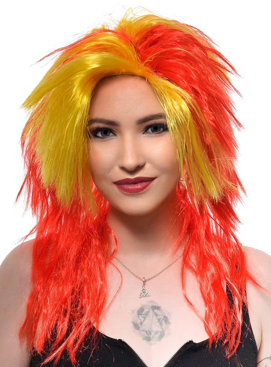 Cyndi Lauper Womens 80s Wig | Womens True Colours Costume Wig