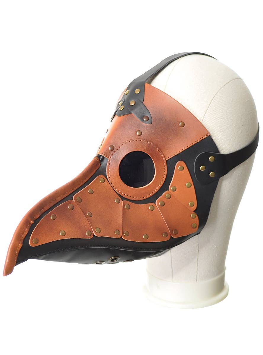 Deluxe Leather Look Steampunk Plague Doctor Mask