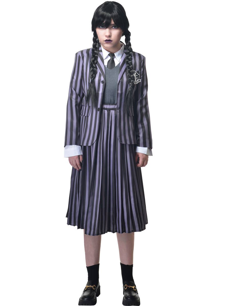 Wednesday Addams Teen Girls Deluxe Nevermore Costume