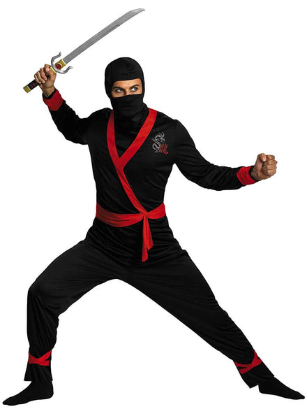 Mens Ninja Master Costume | Black Ninja Costume for Men