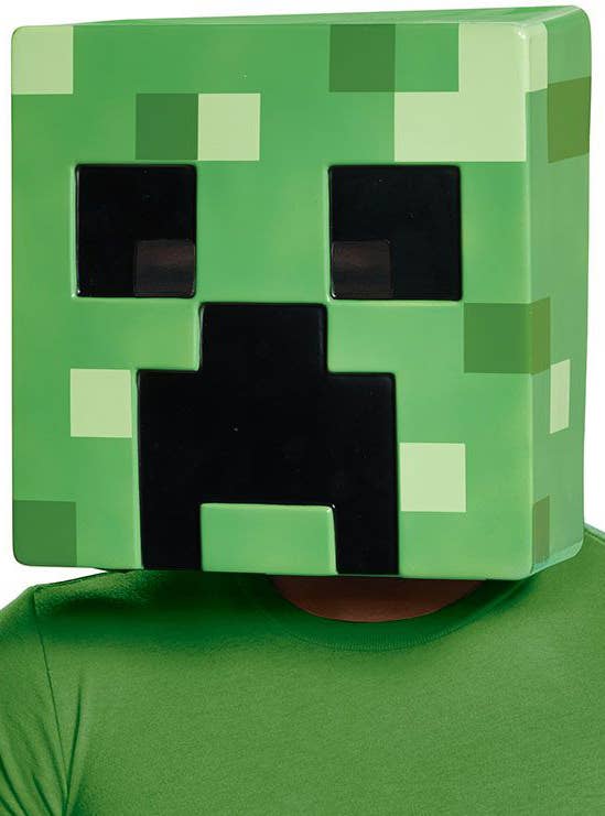 Adults Minecraft Creeper Mask | Green Minecraft Creeper Costume Mask