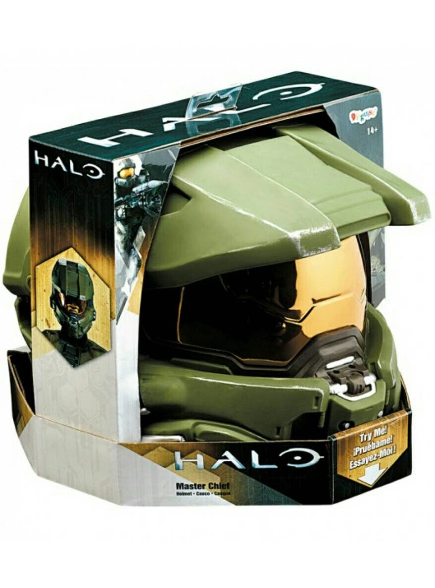 Full Head Halo Helmet | Adults Green Master Chief Halo Costume Helmet
