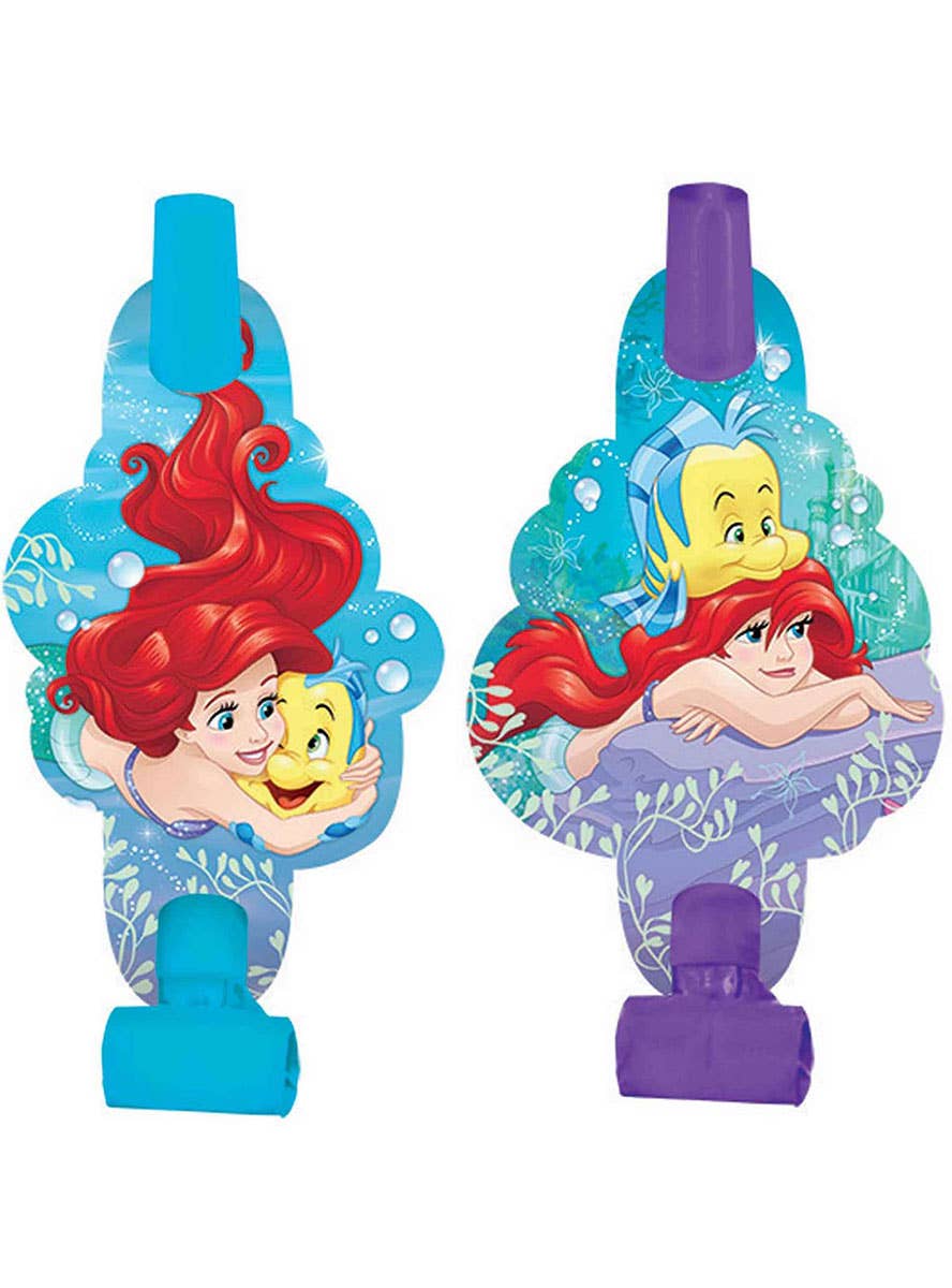 8 Pack Princess Ariel Blowers Party Favours