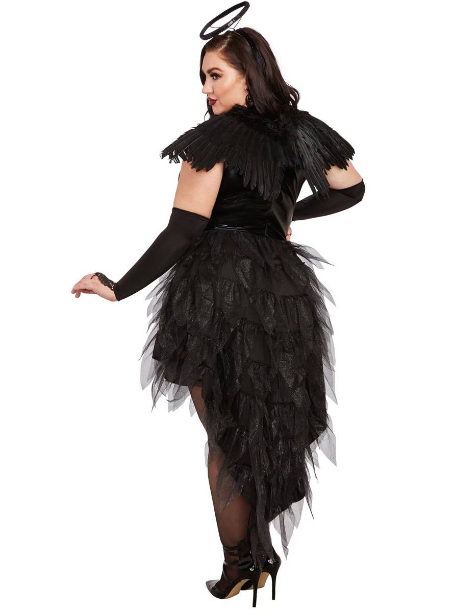 Dark Angel Plus Size Womens Costume | Black Angel Halloween Costume