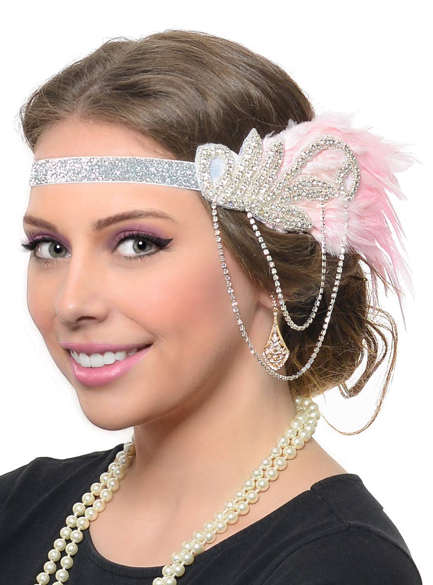 Pink Great Gatsby Theme Accessory Set | 1920s Flapper Accessory Set