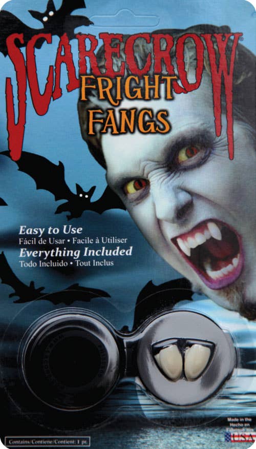 Custom Fitting Vampire Fright Fangs | Vampire Fake Costume Fangs