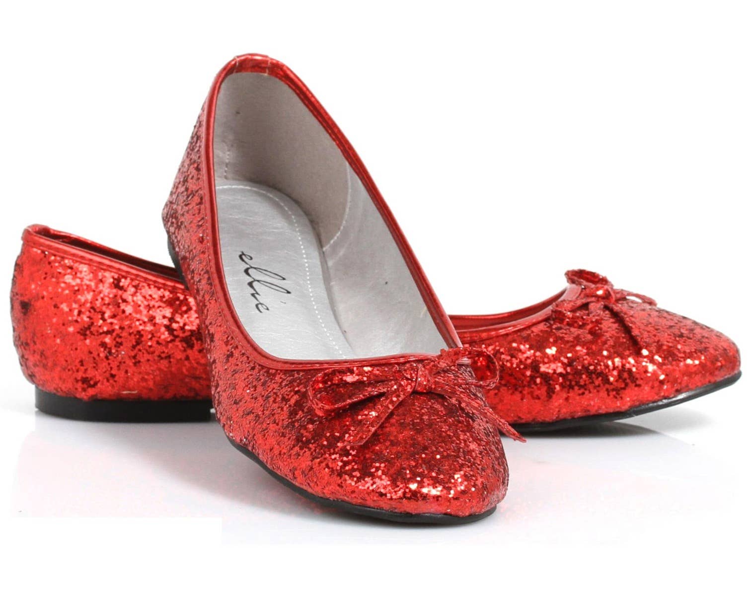 Ladies Wizard Of Oz Red Glitter Slippers | Red Glitter Dorothy Shoes