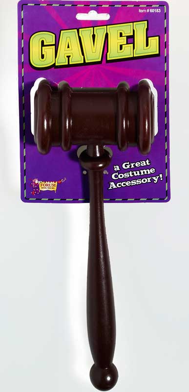 Novelty Judge Gavel Accessory | Judge's Gavel Costume Accessory