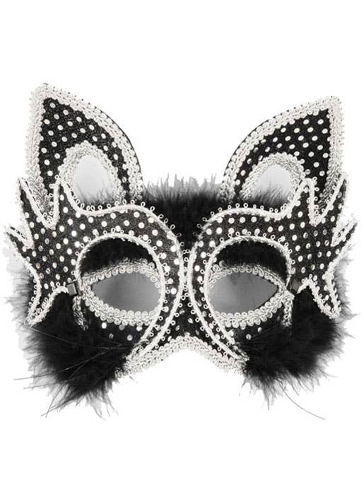 Carnival Black Cat Face Masquerade Mask | Black Cat Masks