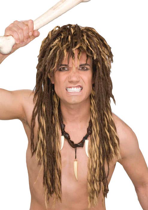 Adults Untamed Brown Caveman Wig | Mens Costume Wigs