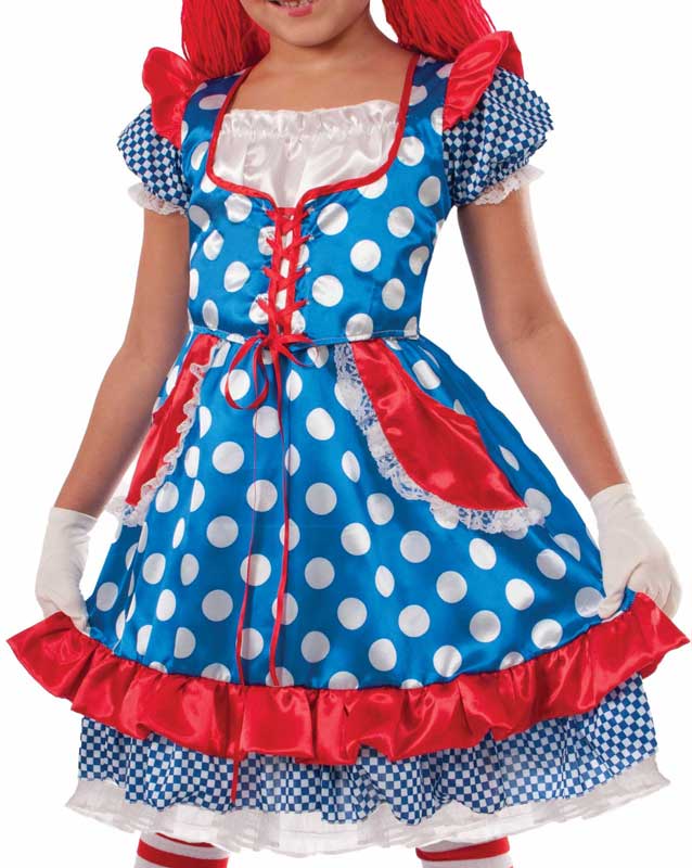 Raggedy Ann Girls Costume | Rag Doll Kids Book Week Costume