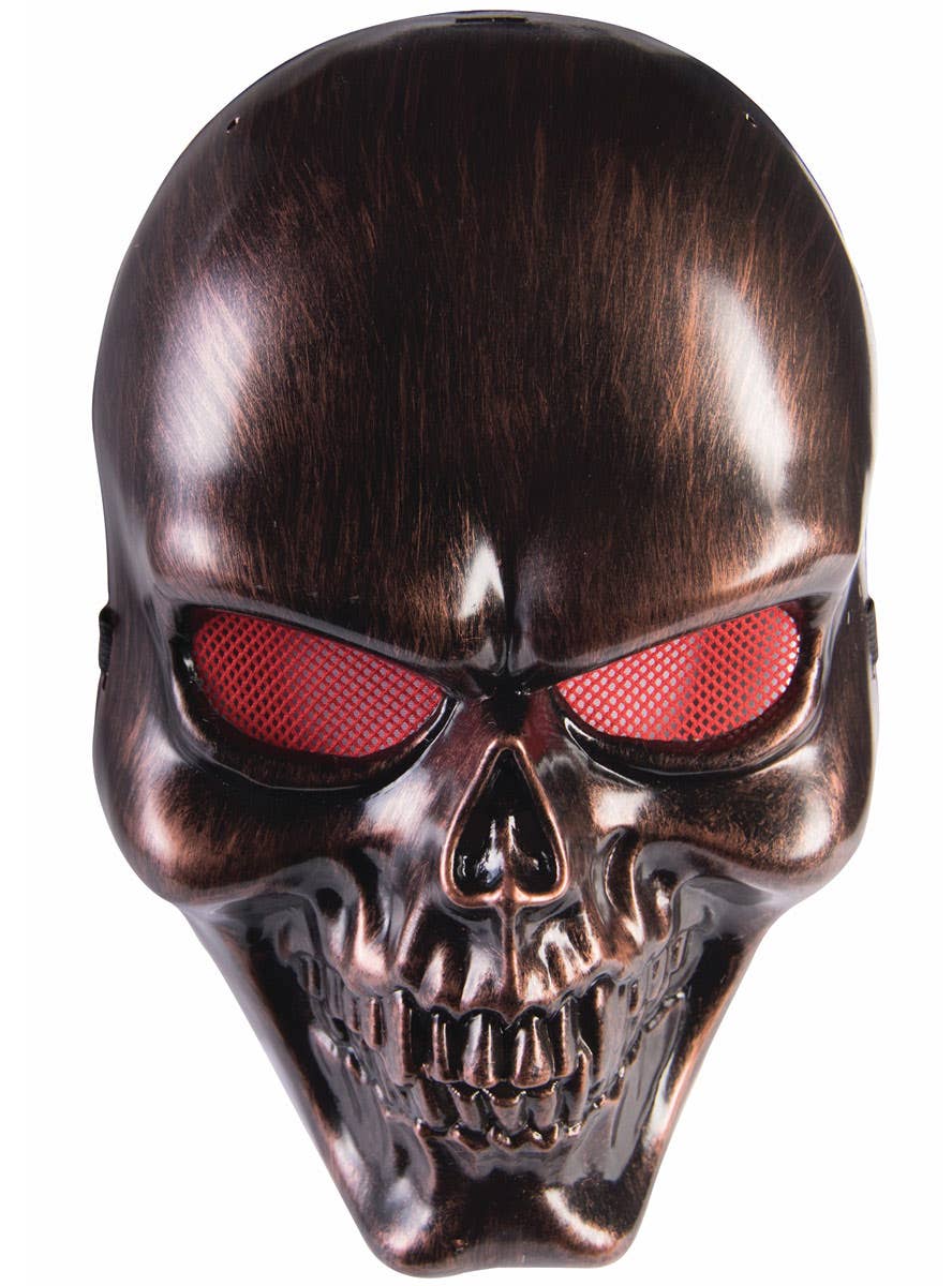 Bronze Skull Costume Mask | Skeleton Halloween Mask Costume Accessory