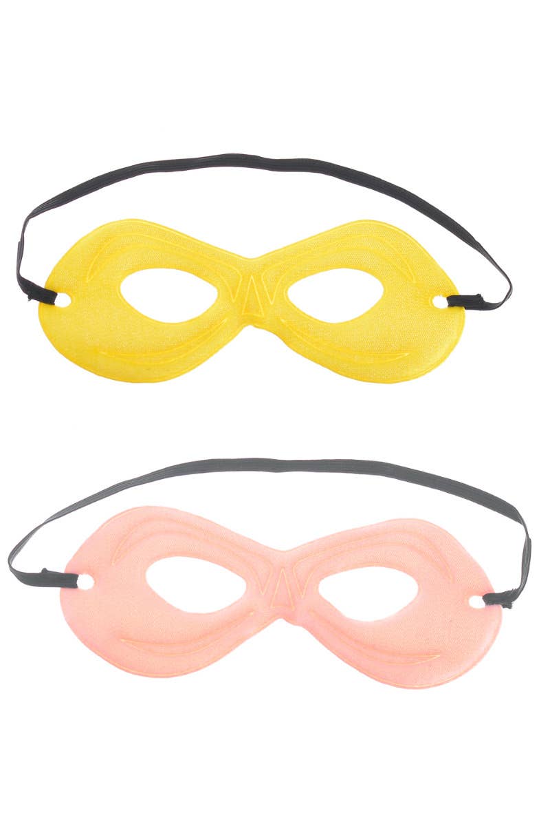 Kids Reversible Hero Mask | Yellow and Pink Superhero Mask Accessory