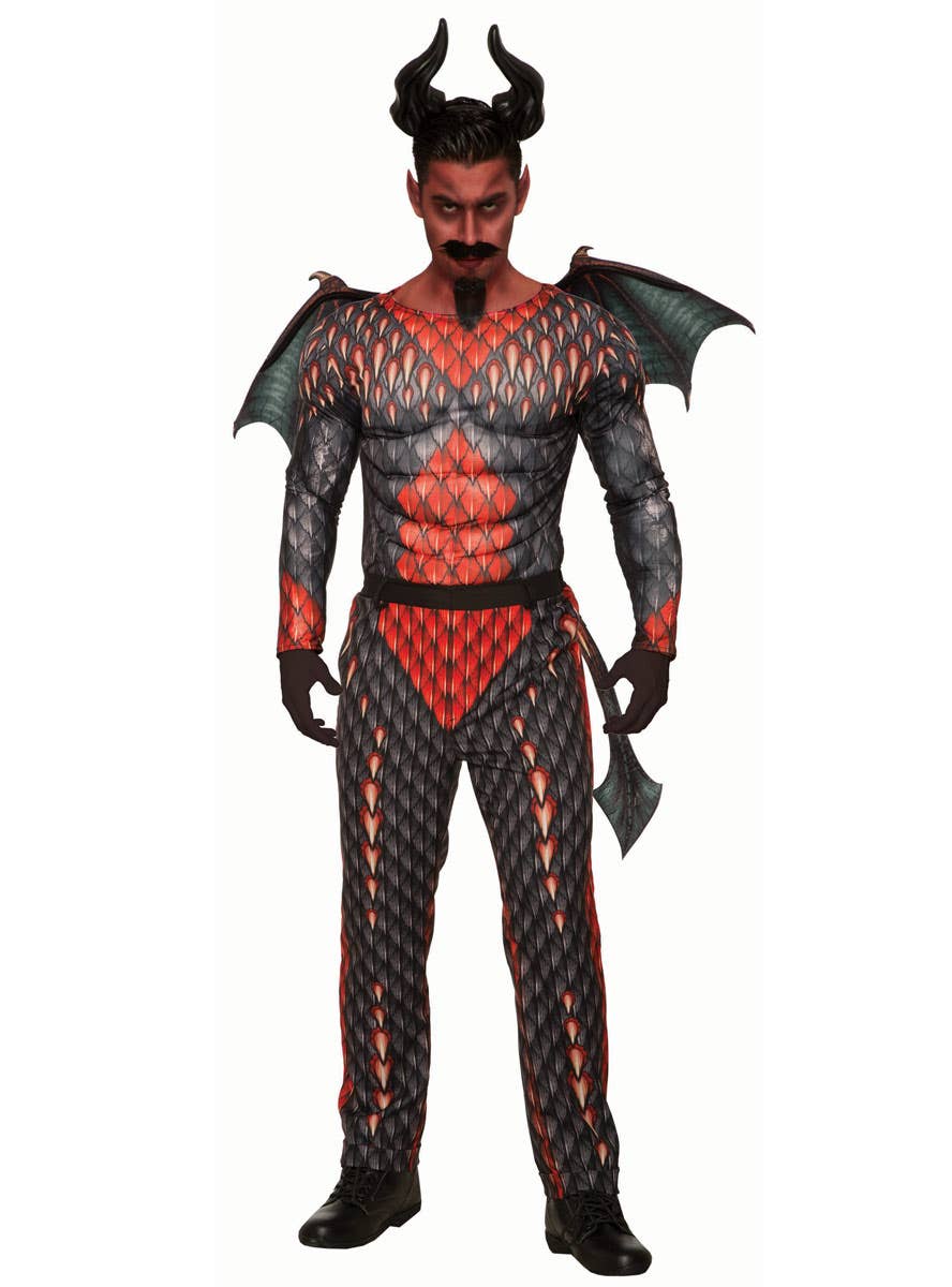 Demon Scale Mens Costume Pants | Demon Halloween Pants for Men