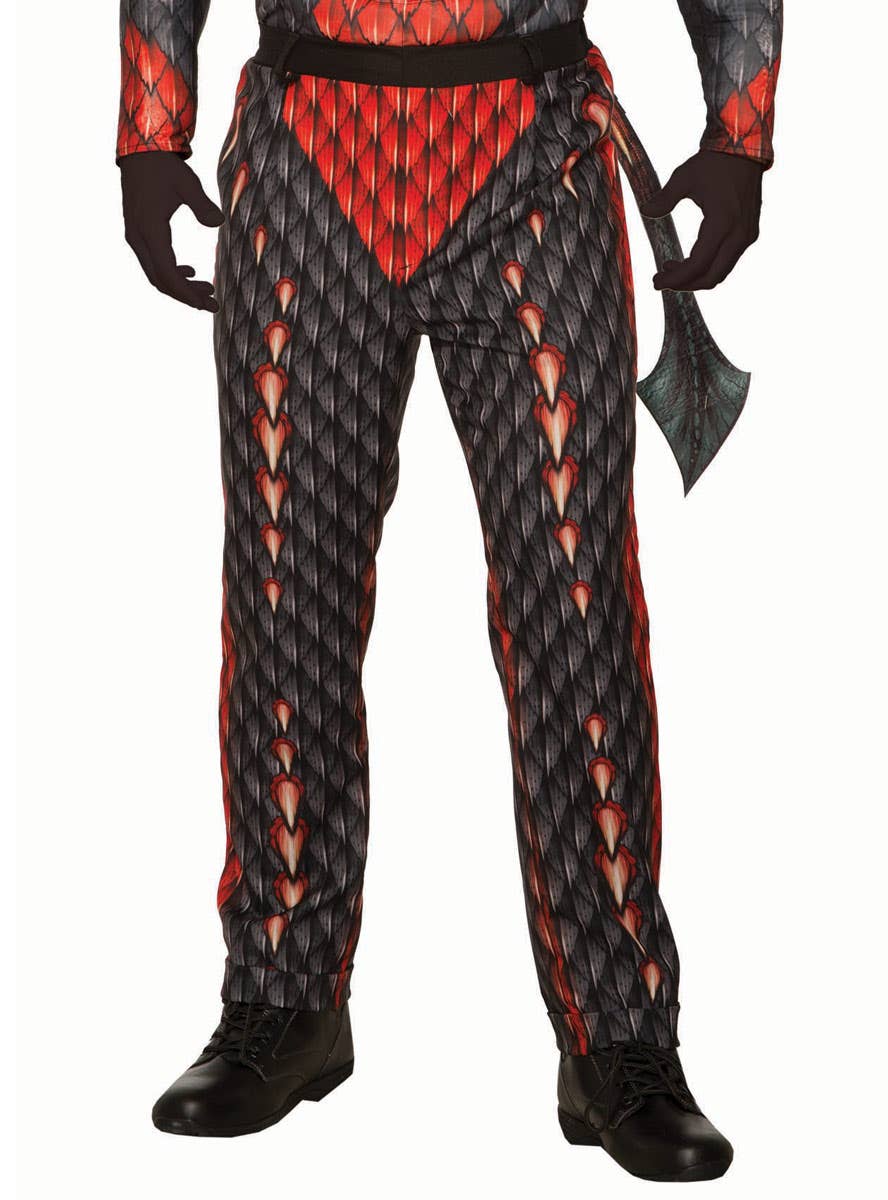 Demon Scale Mens Costume Pants | Demon Halloween Pants for Men