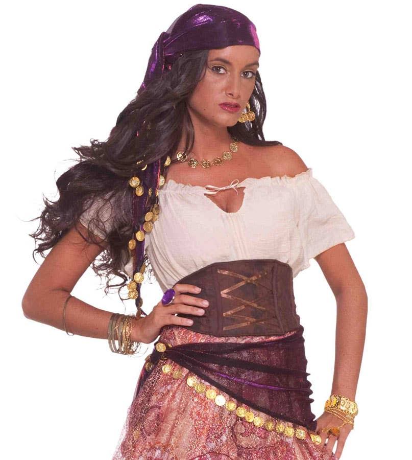 Womens Fortune Teller Costume Long Dress | Gypsy Costume for Women