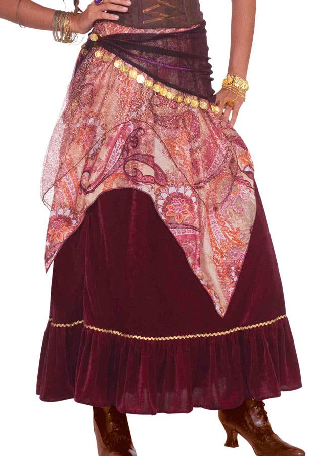 Womens Fortune Teller Costume Long Dress | Gypsy Costume for Women