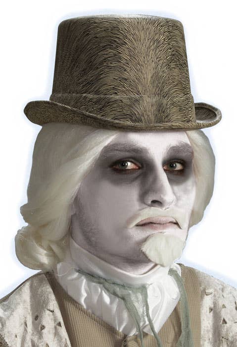 Costume Beard | Ghostly Spirits Goatee and Moustache Set | White Beard