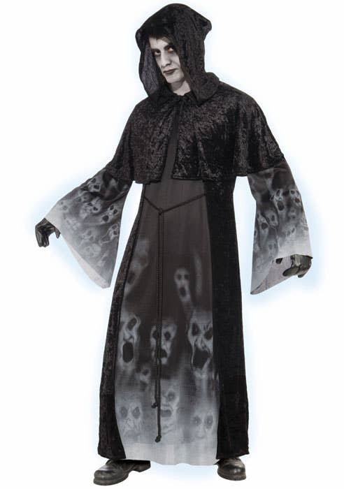 Forgotten Souls Mens Black Costume Robe | Mens HALLOWEEN COSTUMES