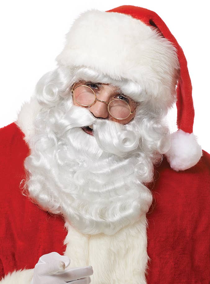 Santa Claus Dress Up Wig and Beard | White Santa Wig and Beard