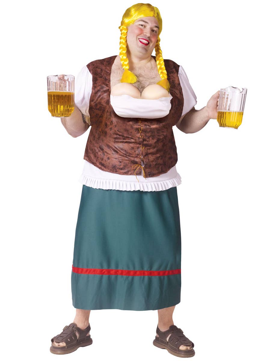 Plus Size Funny Beer Wench Costume | Miss Oktoberbreasts Mens Costume
