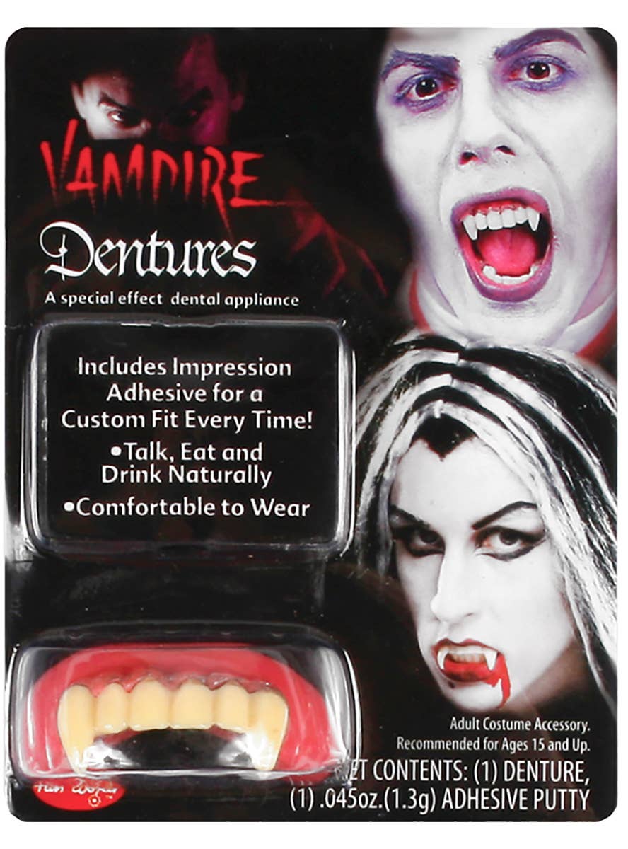 Halloween Vampire Costume Teeth | Fake Vampire Dentures