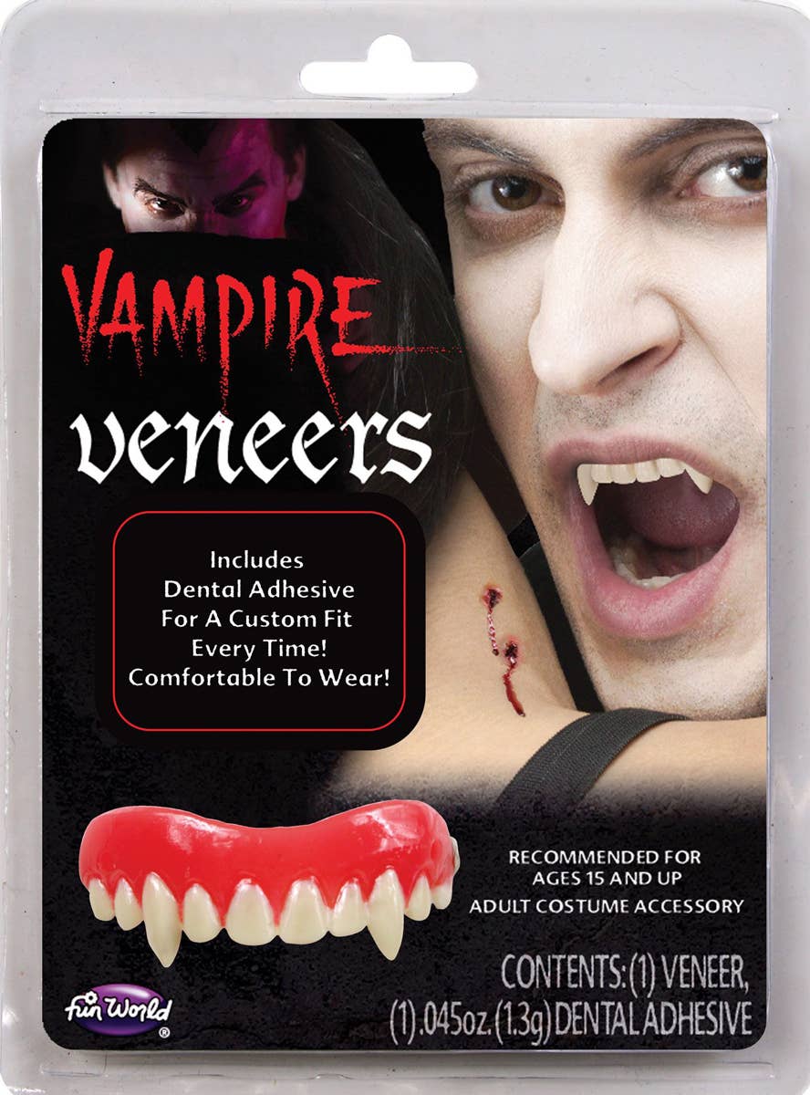 Fake Vampire Costume Accessory Fangs | Vampire Halloween Teeth
