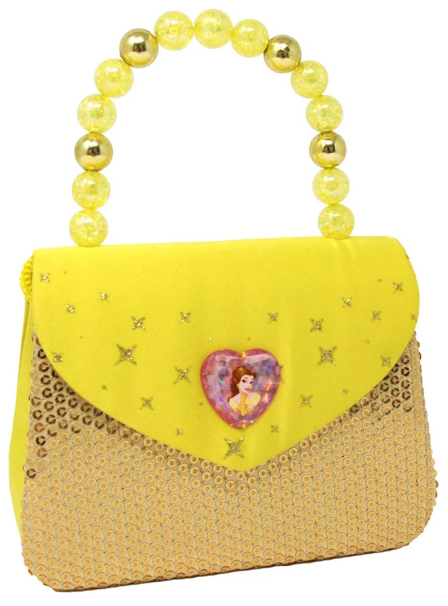 Princess Belle Gold Sequin Girls Costume Handbag