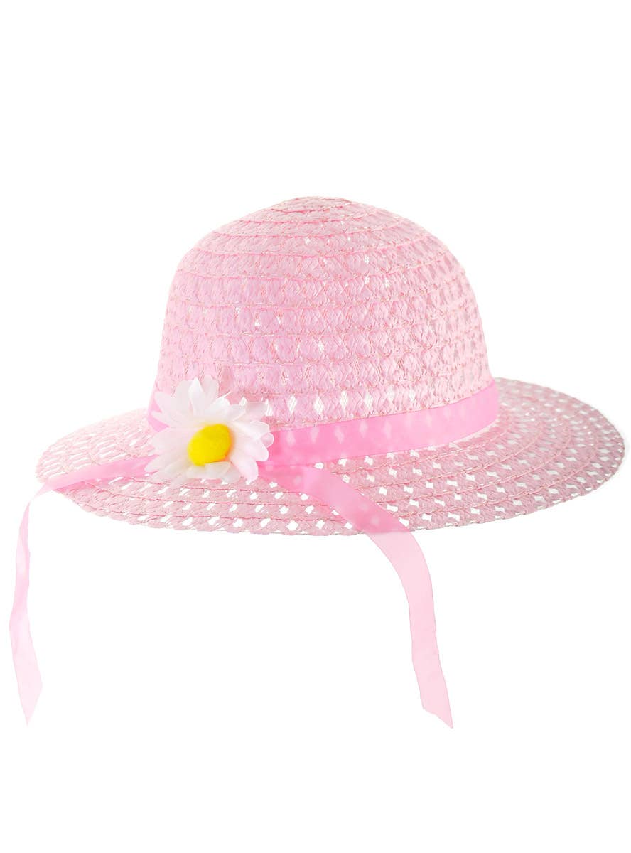 Spring Daisy Pastel Pink Girls Costume Hat