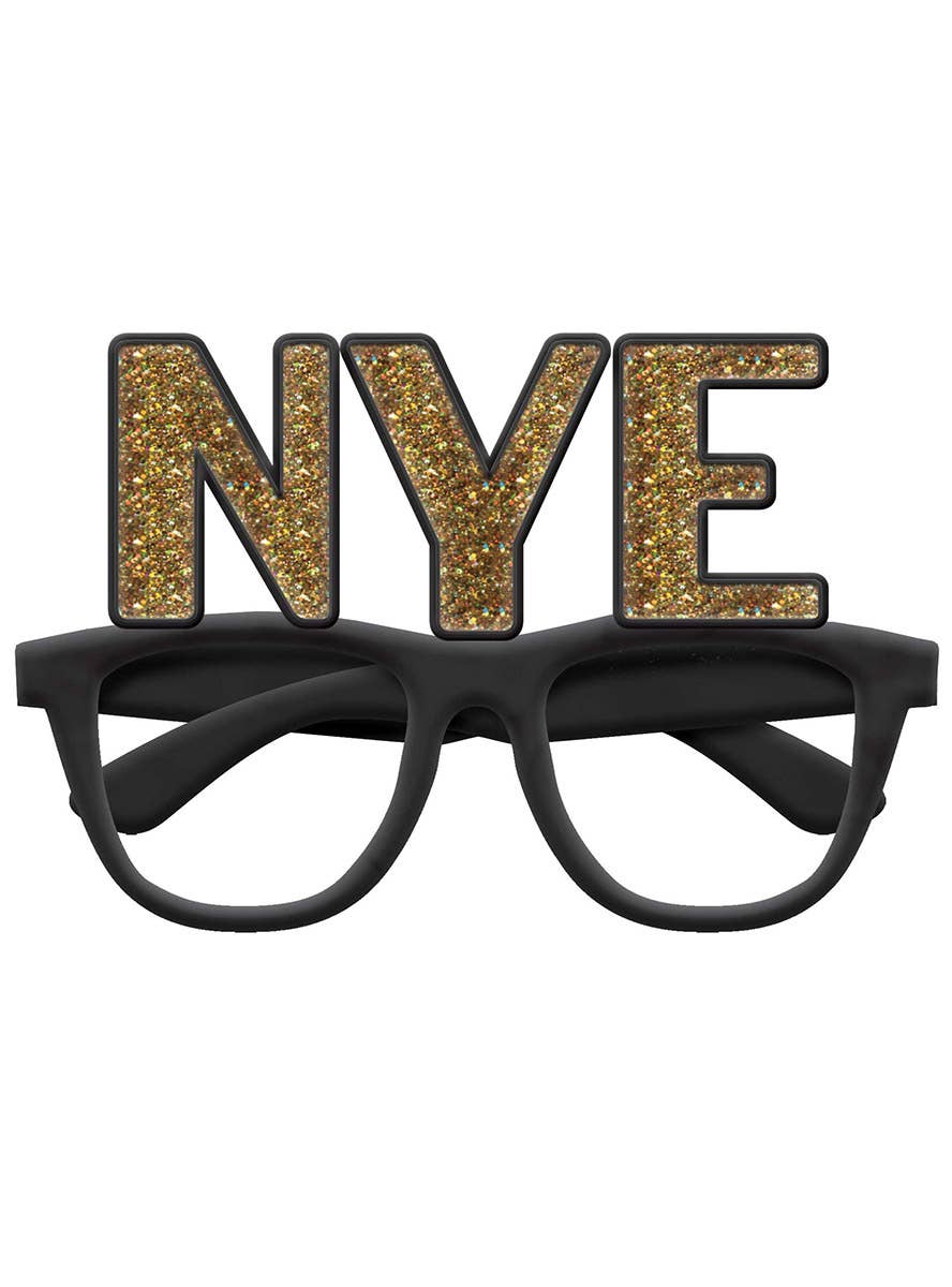 Gold Glitter NYE Party Glasses | New Years Eve Party Glasses