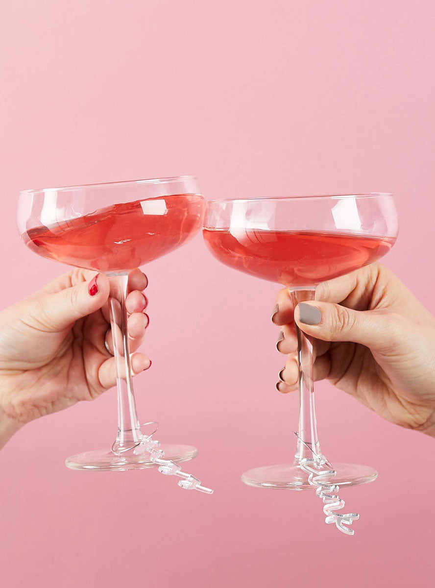 6 Pack Silver Drink Charms | Birthday Party Supplies