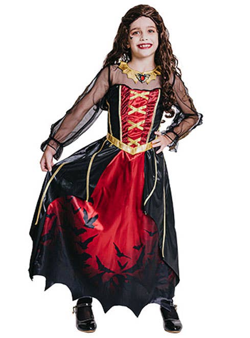 Girls Vampiress Queen Halloween Costume | Heaven Costumes