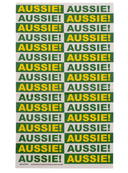 Green and Gold Aussie Day Tattoos | Australia Day Tattoos