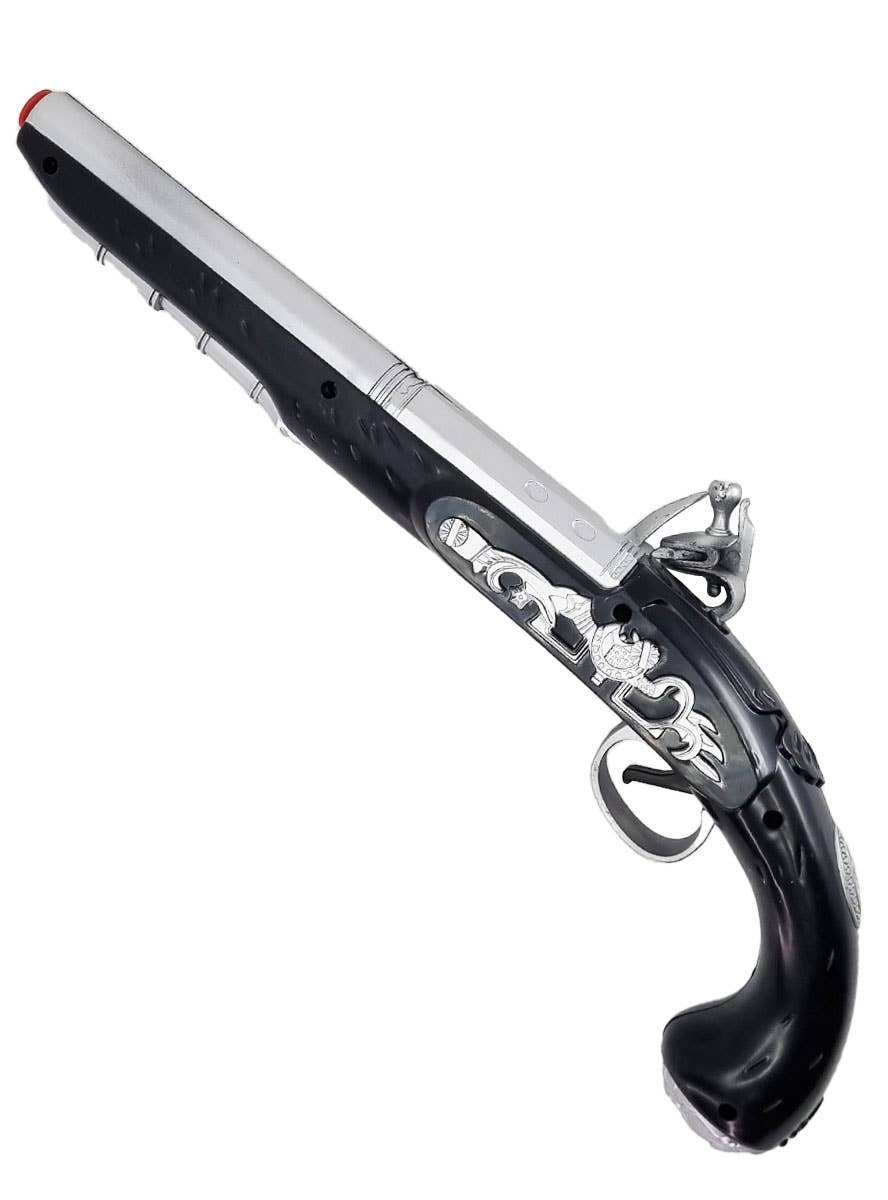 Silver and Black Pirate Gun | Classic Pirate Musket Costume Weapon