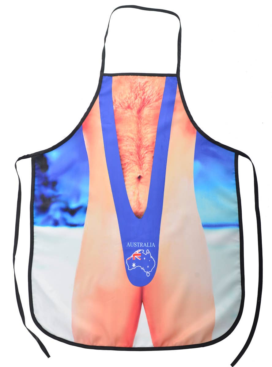 Australian Flag Mankini Costume Apron Funny Australia Day Apron