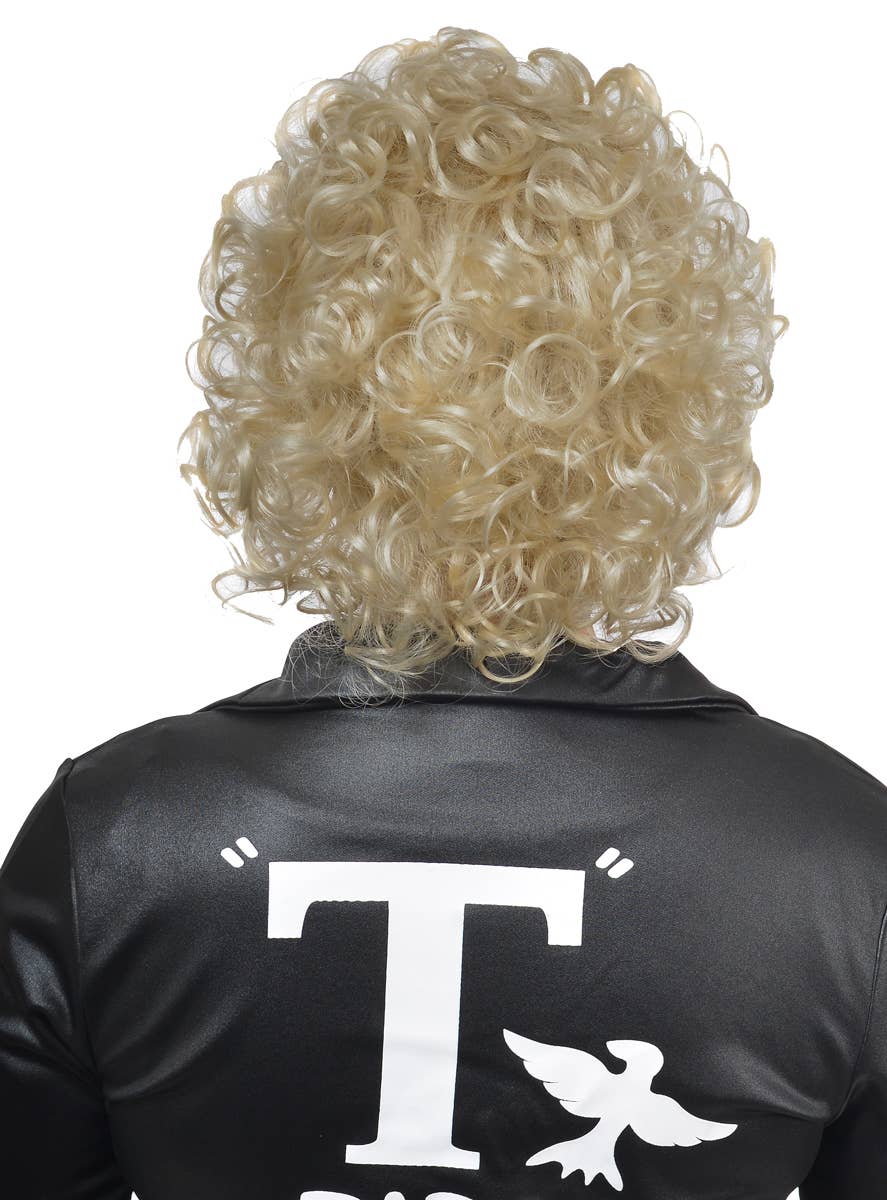 Curly Blonde Sandy Womens Grease Costume Wig