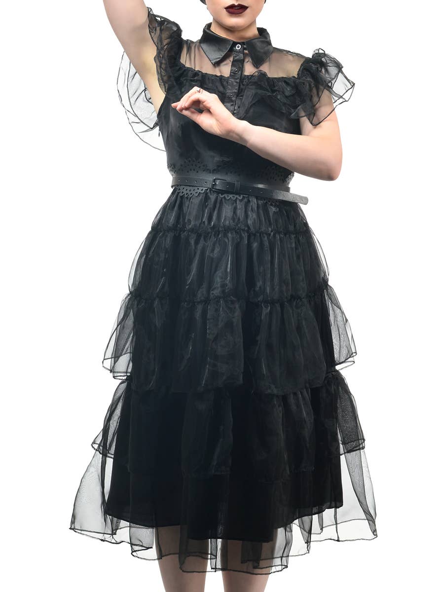 Wednesday Addams Deluxe Womens Party Dress Costume