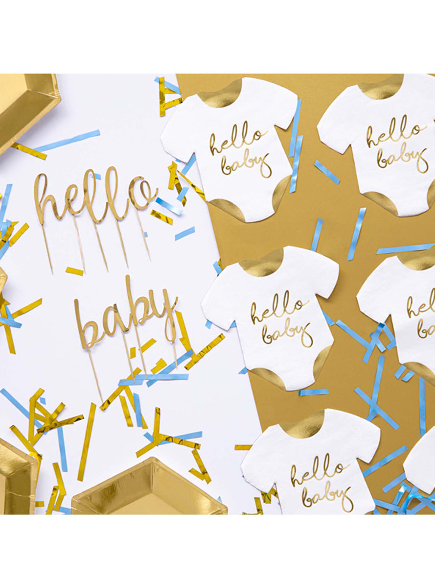 Hello Baby Onesie Napkins | Baby Shower Party Supplies
