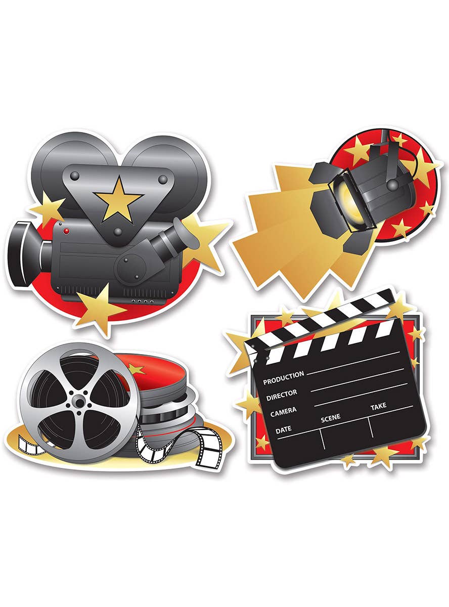 Colour Movie Set Cut Outs Hollywood Decoration