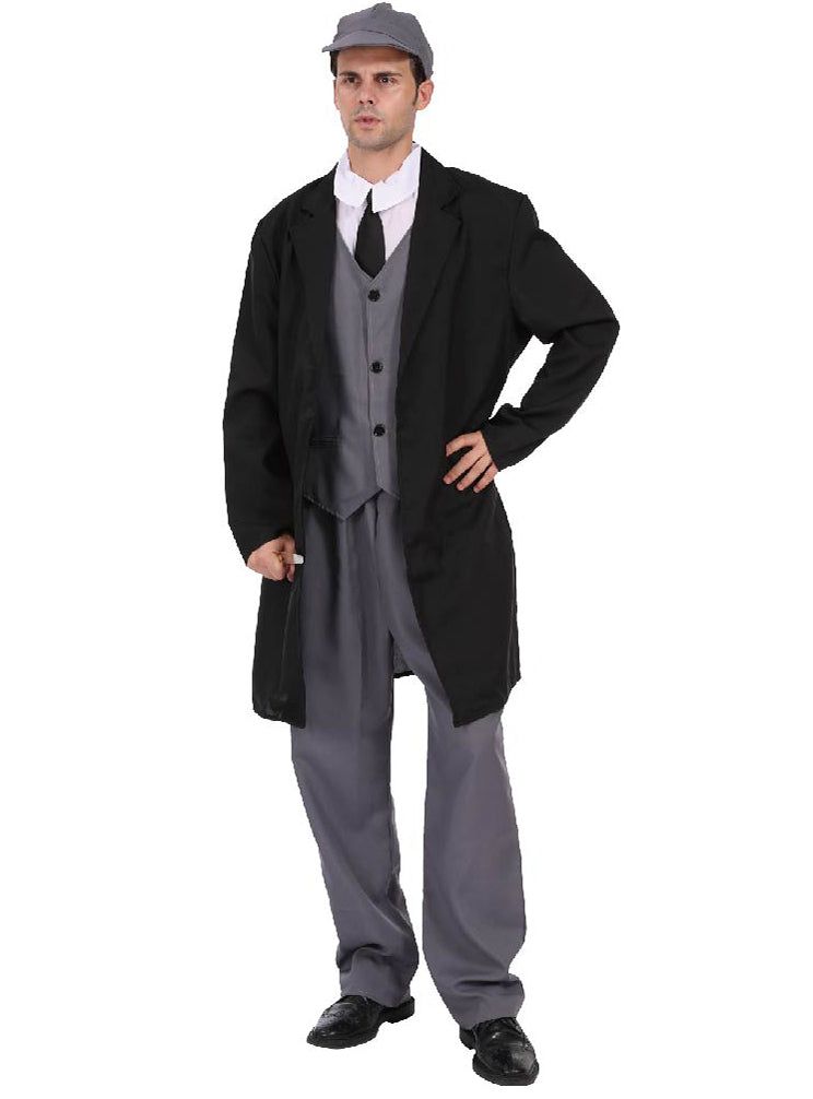 Mens English Gangster Costume | 1920s Gangster Costume For Men