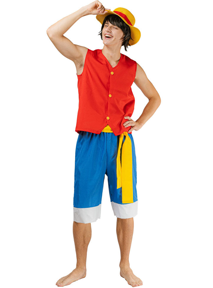 Mens Luffy One Piece Costume | Anime Character Costume For Men