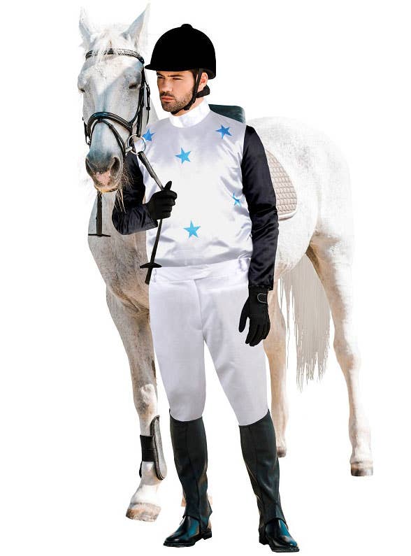 Mens Jockey Dress Up Costume | Horse Rider Fancy Dress Costume