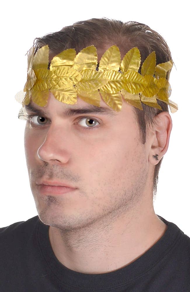 Golden Laurel Wreath Headpiece | Gold Roman Laurel Wreath Headband
